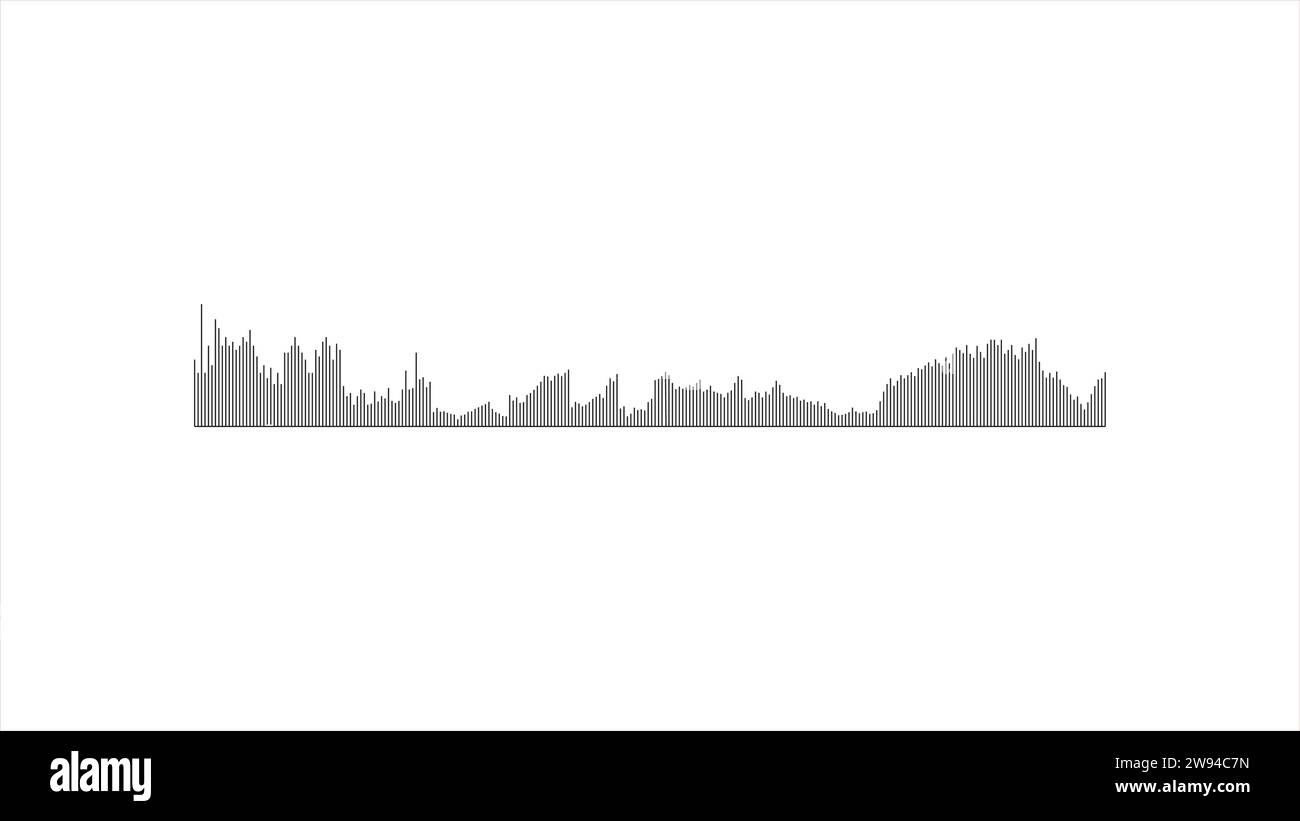 colorful vector design illustration of dynamic sound waves, radio ...