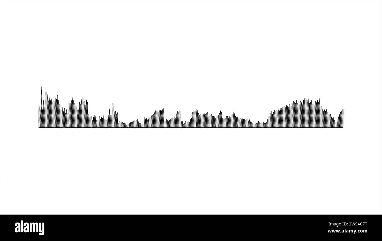 colorful vector design illustration of dynamic sound waves, radio ...