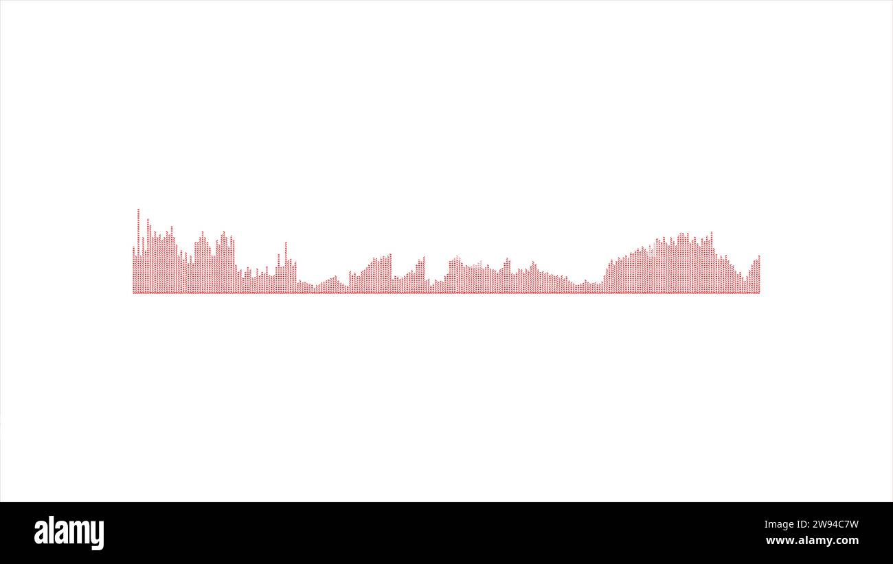 colorful vector design illustration of dynamic sound waves, radio ...