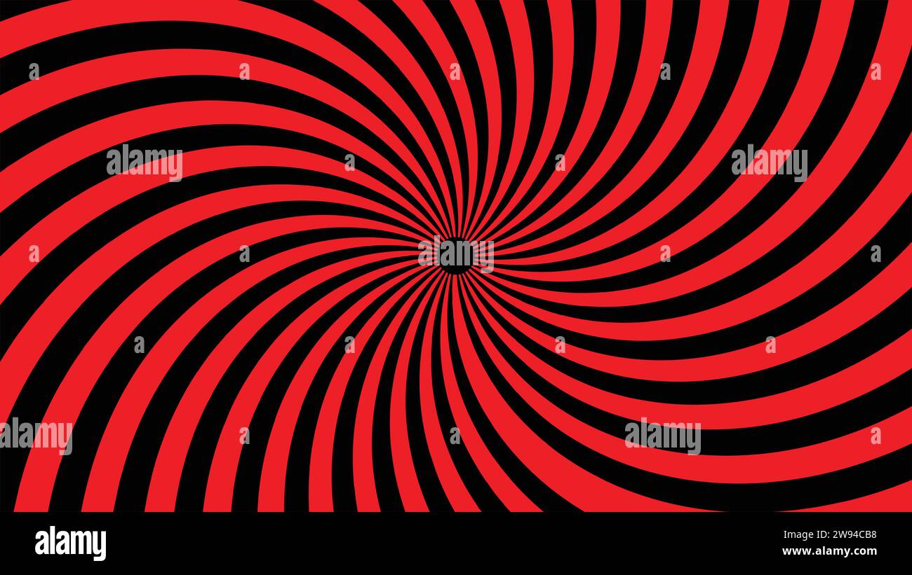 Black and red spiral background, swirling radial pattern, abstract ...