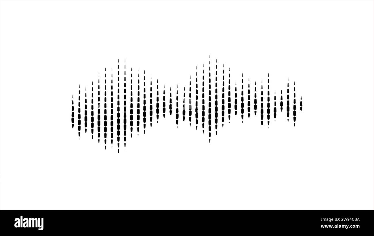 colorful vector design illustration of dynamic sound waves, radio ...