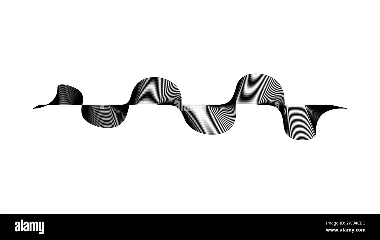 colorful vector design illustration of dynamic sound waves, radio ...