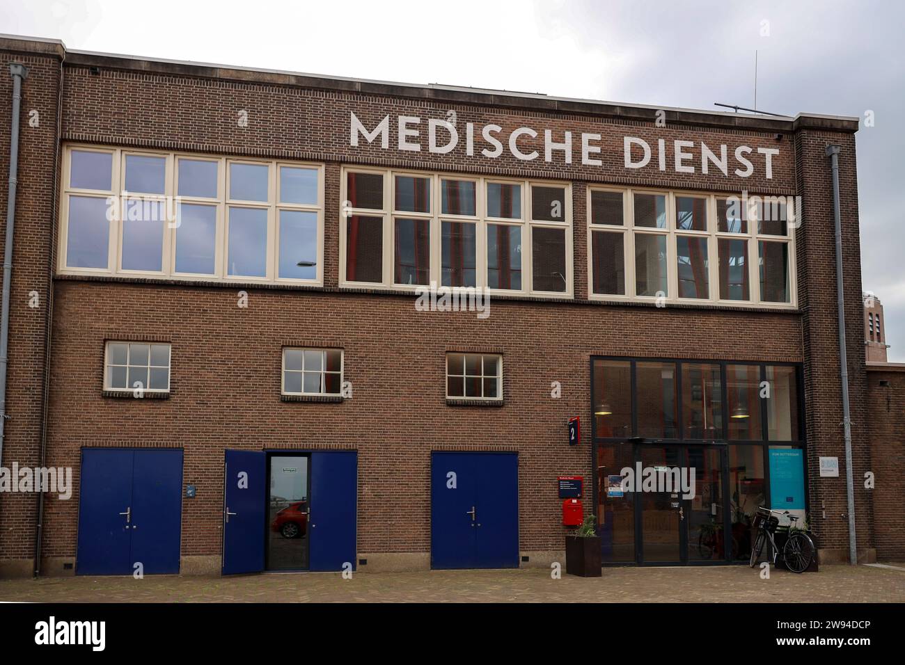 Old sheds of RDM Rotterdamse Droogdok Maatschappij in Heijplaat as ...