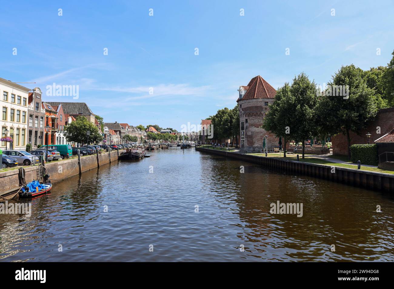 Old and archival buildings of the city center of Zwolle in the ...