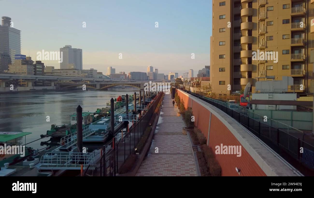 Riverside shopping district of Tokyo Japan with its charming blend of ...