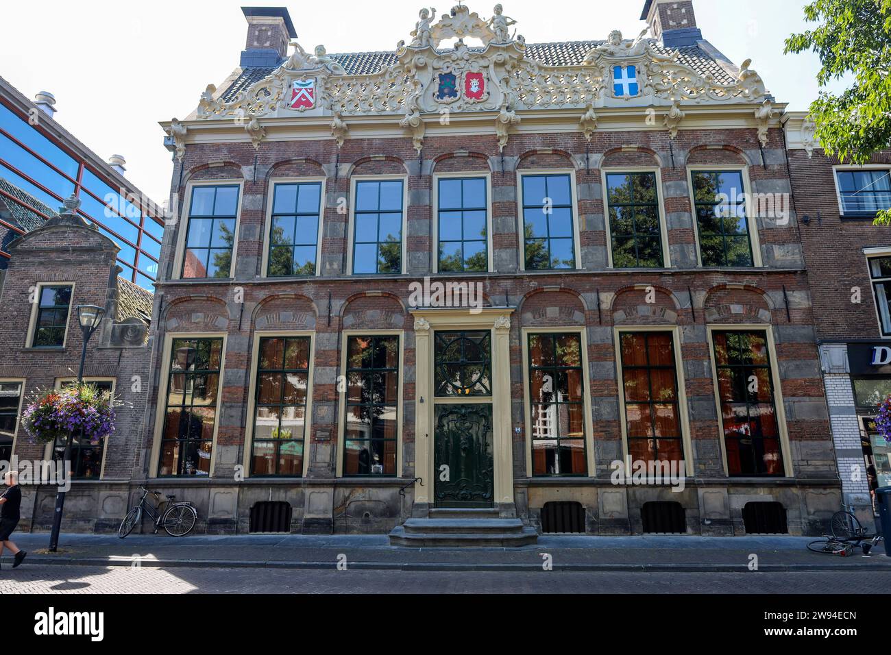 Old and archival buildings of the city center of Zwolle in the ...