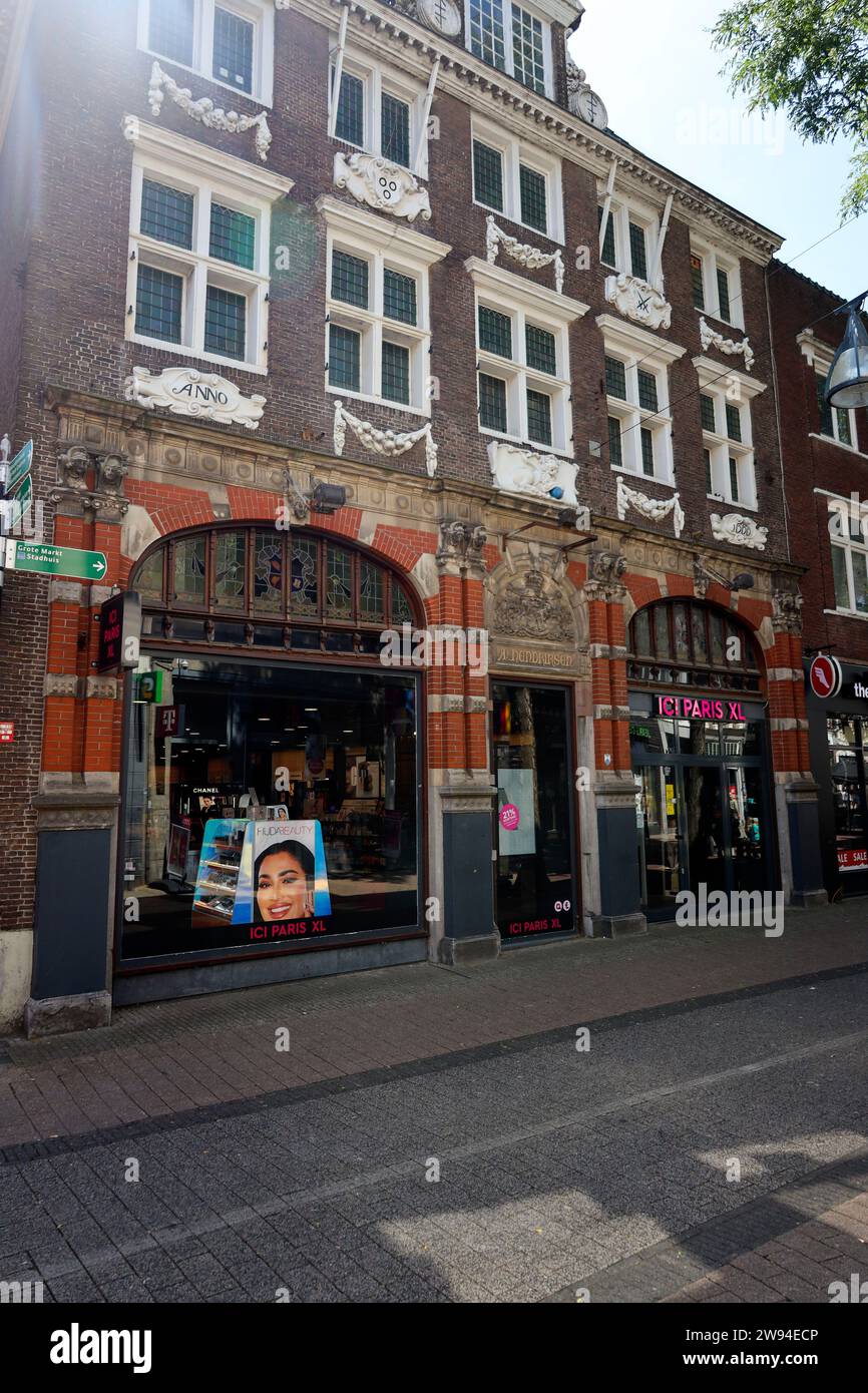 Old and archival buildings of the city center of Zwolle in the ...
