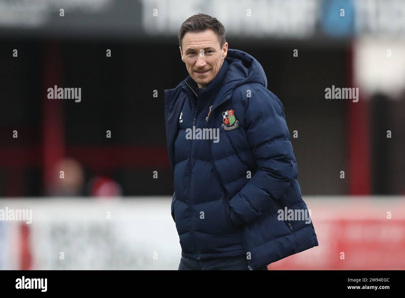 Wealdstone manager Stuart Maynard during Dagenham & Redbridge vs ...