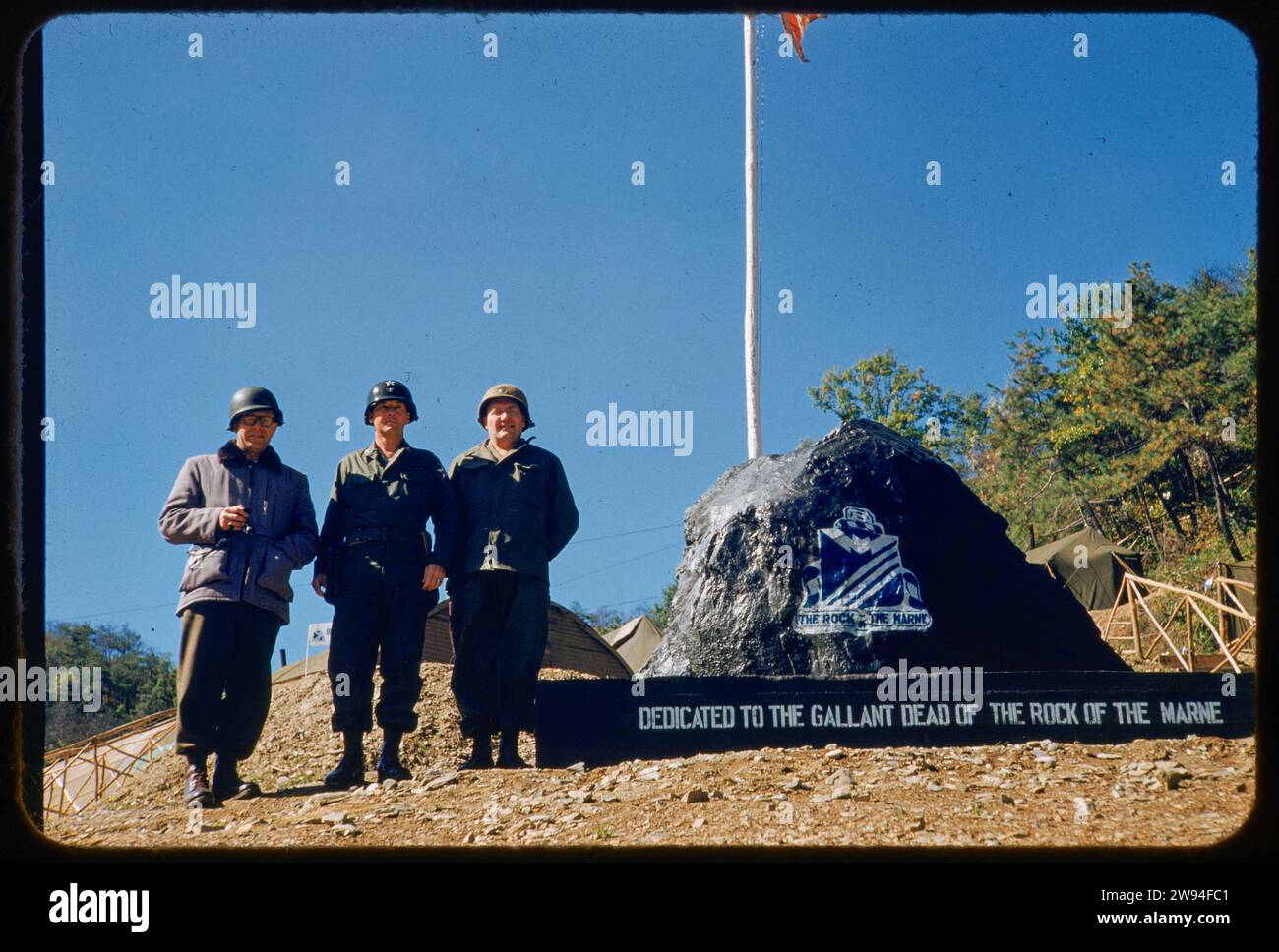 Control post of the 38th US Regiment, David Ketel, 1952 color slide ...