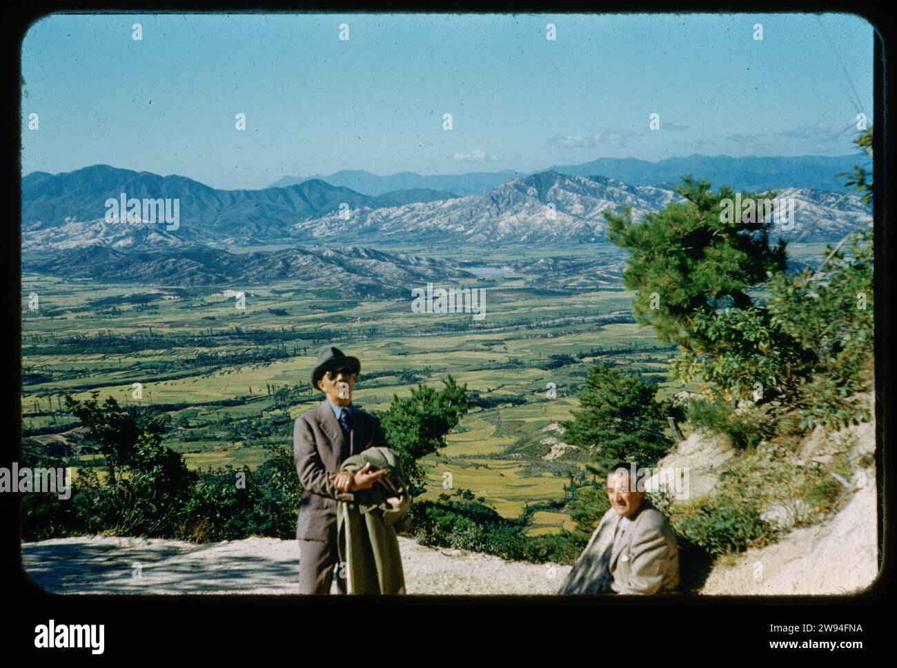 A European man with the Korean Prince Fridi, David Ketel, 1952 color ...