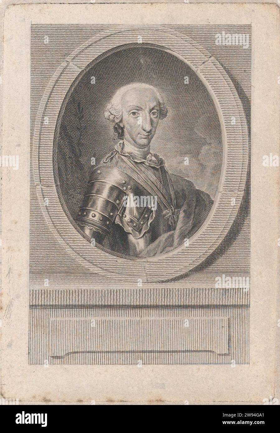 Portrait of Charles III, half length within a roundel 1924 by Manuel ...