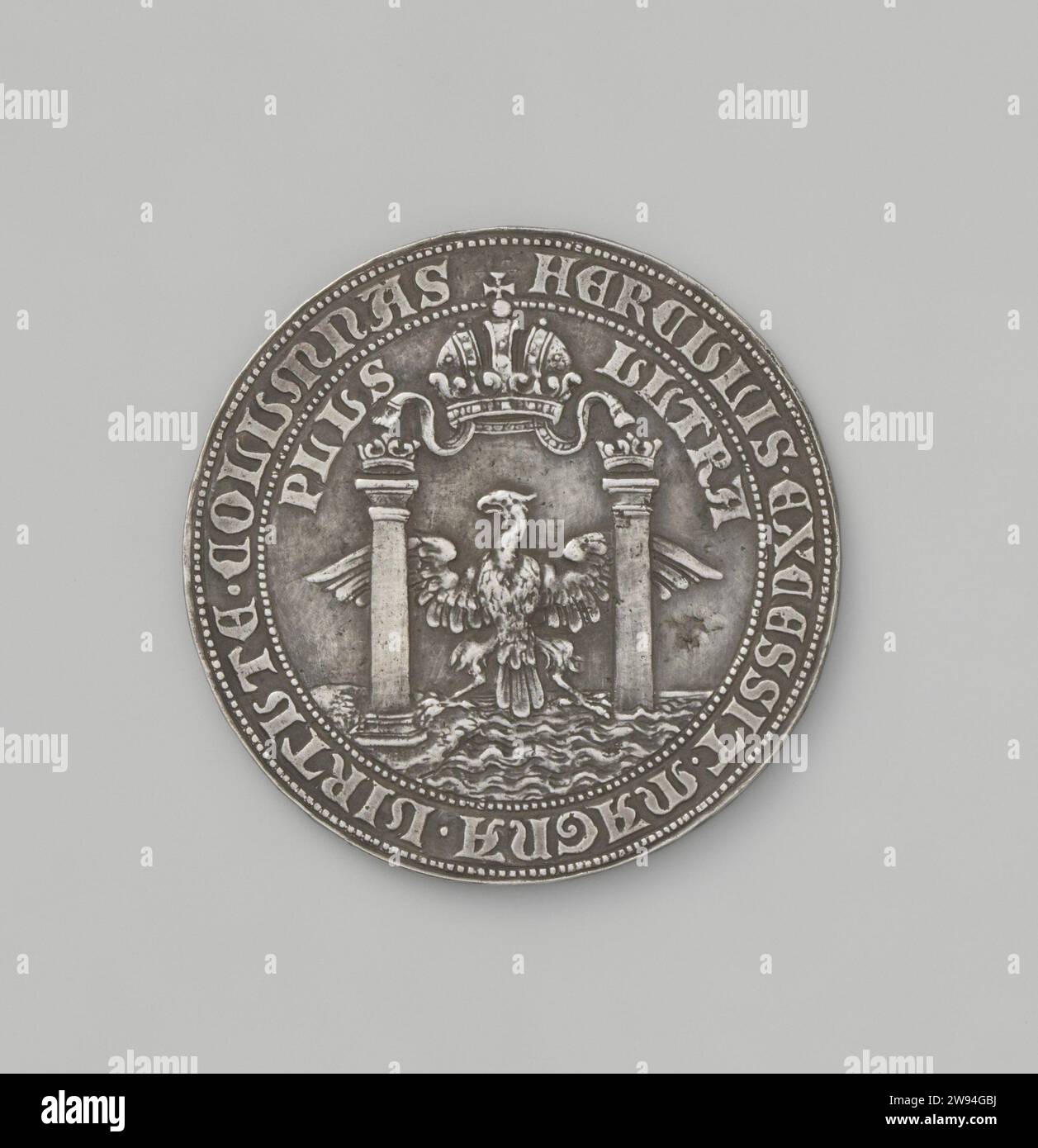 In honor of Charles V, Anonymous, 1533 history medal Silver medal ...