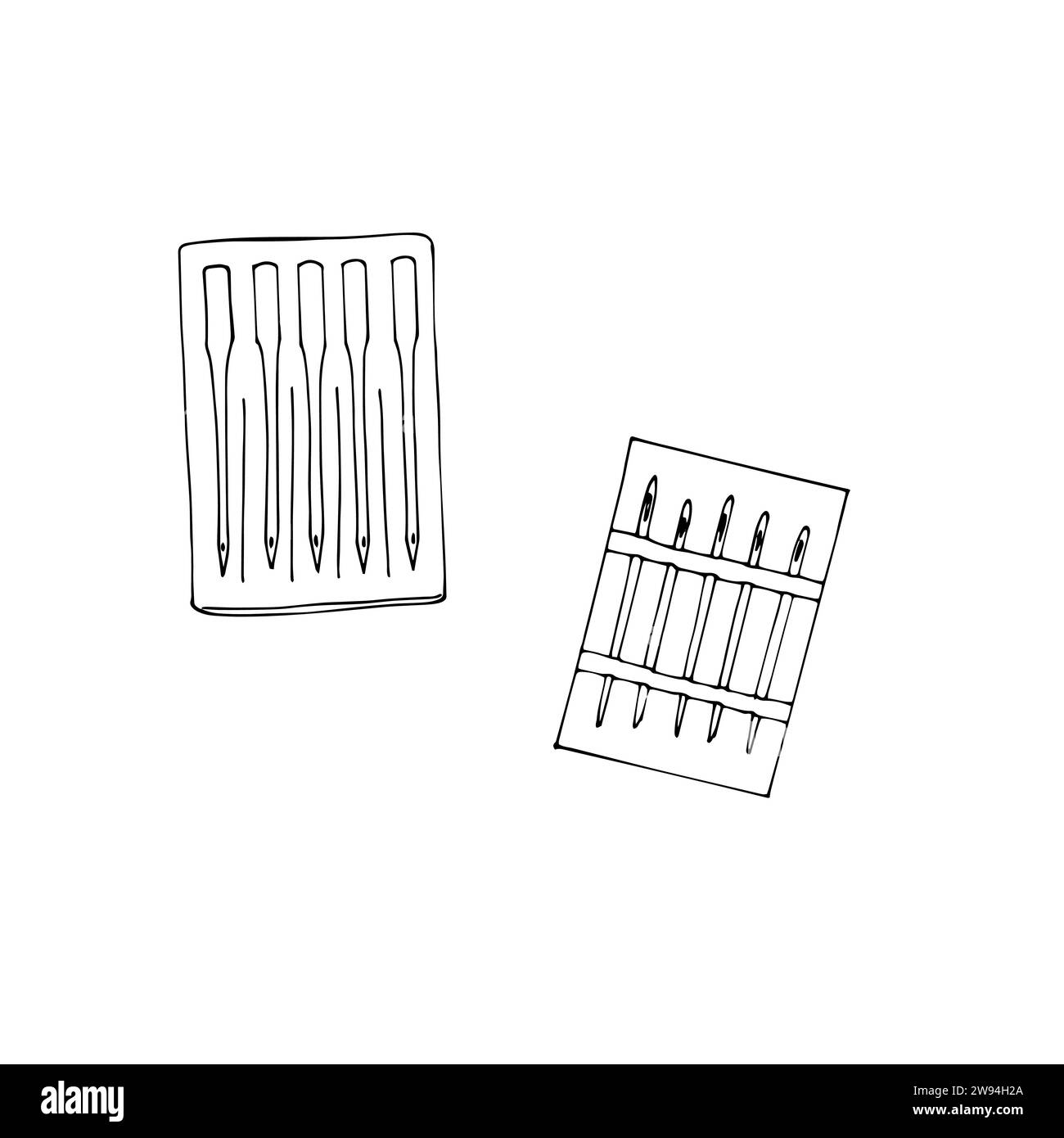 Sewing needles set in a pack. Tailoring. Pack of Needles for Sewing ...