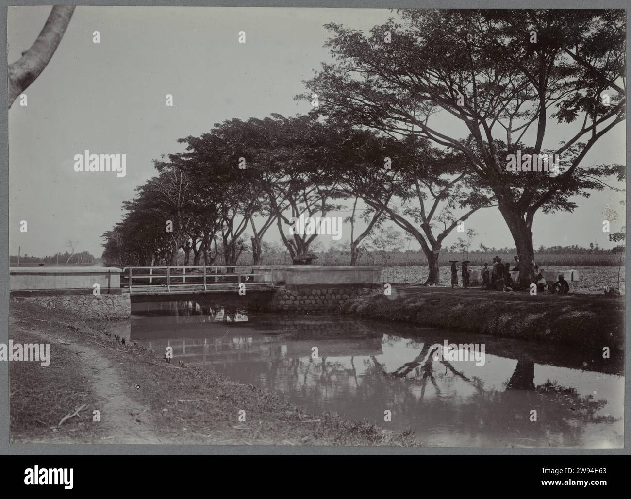 Bridge over a canal, anonymous, c. 1900 - 1919 photograph A bridge over ...