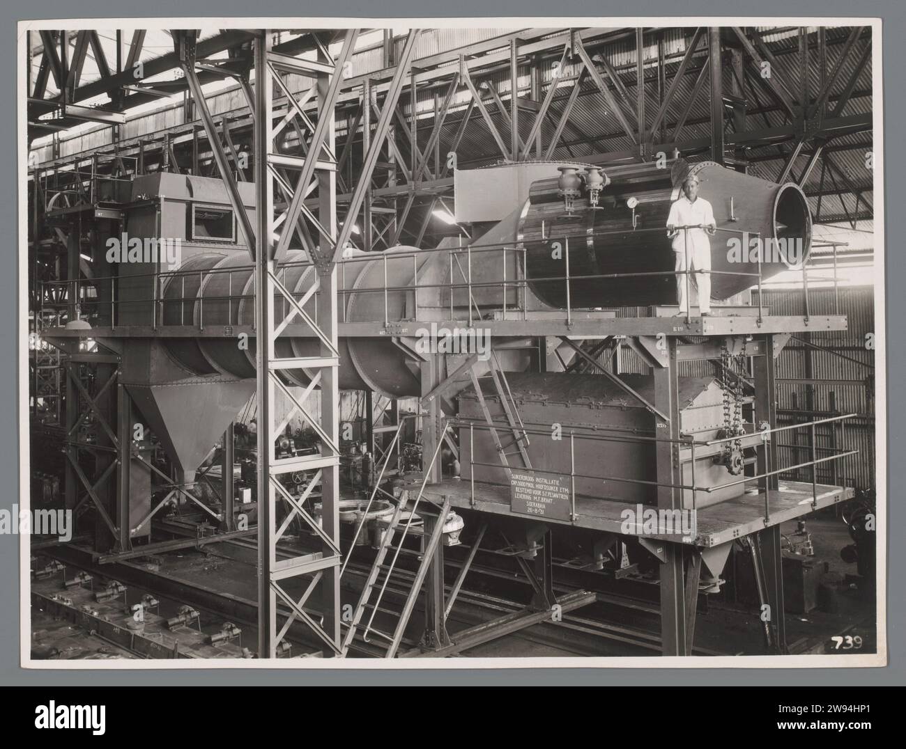 Sugar dry installation, Anonymous, 1926 photograph Sugar dryer ...