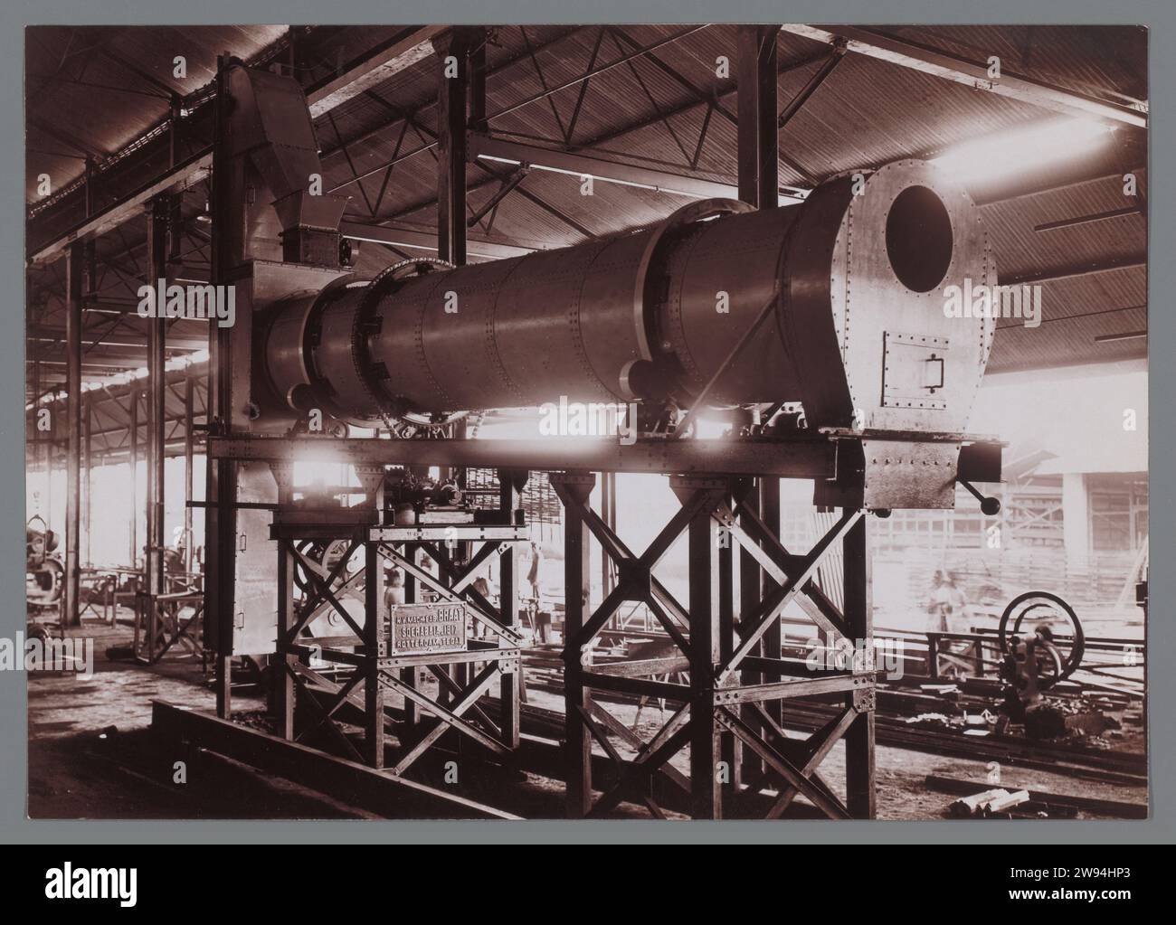 Sugar dry installation, Anonymous, 1918 photograph Sugar dryer made in ...