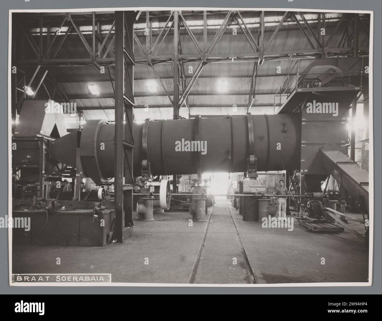 Sugar dry installation, Anonymous, 1932 photograph Sugar dryer made in ...