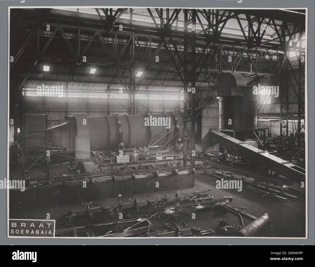 Sugar dry installation, Anonymous, 1932 photograph Sugar dryer ...