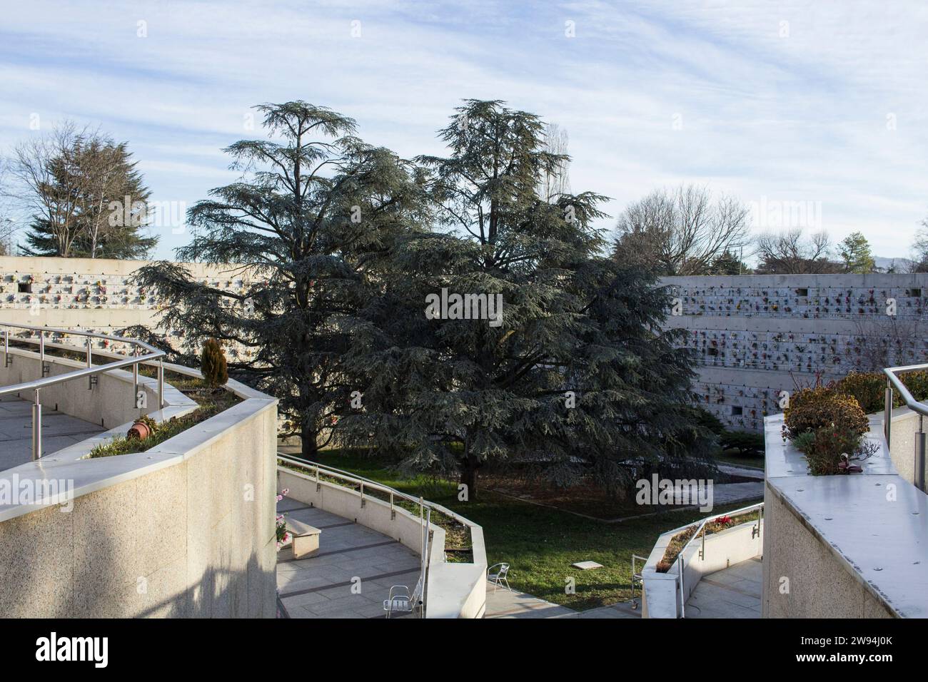 View of an Italian cemetery in Turin Stock Photo - Alamy