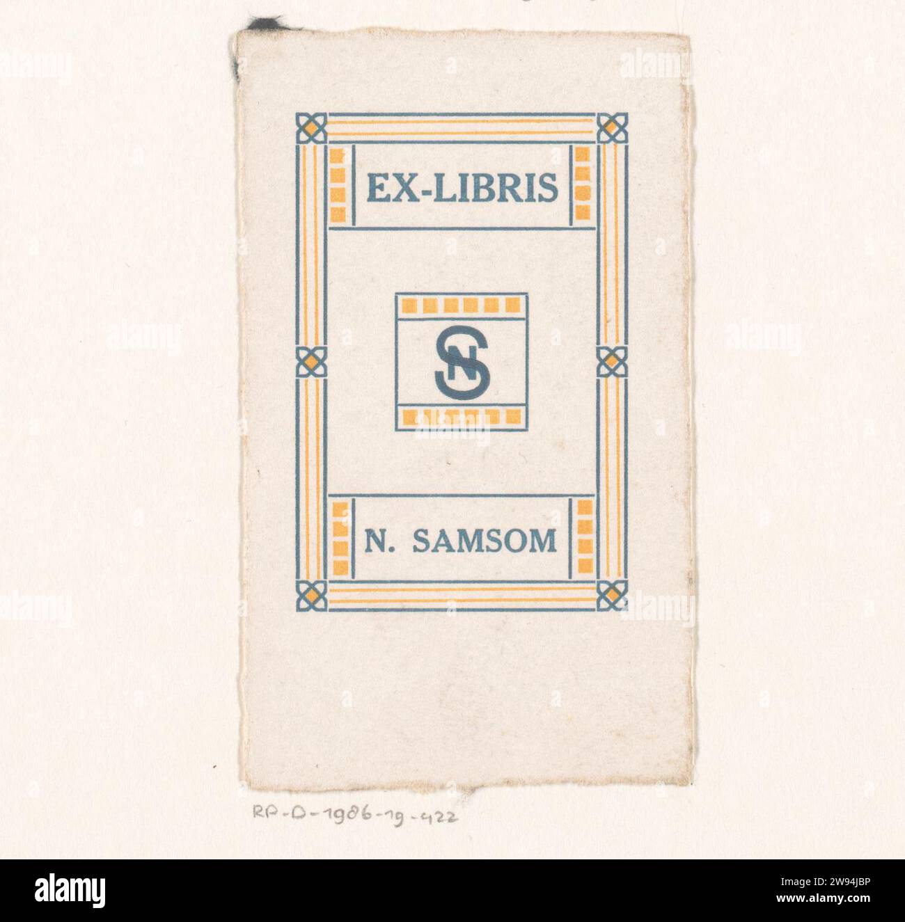 Ex Libris van N. Samsom, Reinier Willem Petrus de Vries (1874-1953 ...
