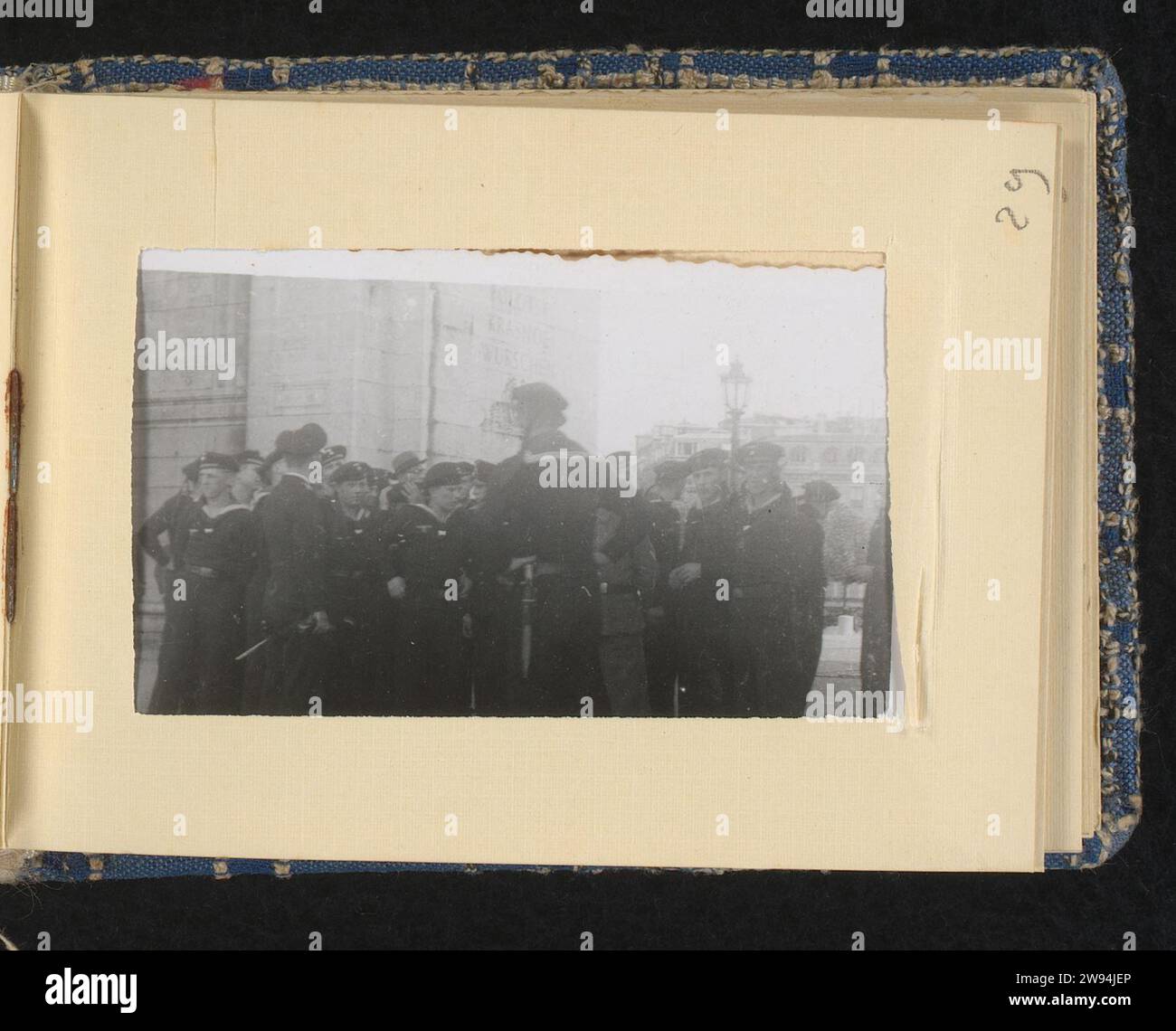 In Paris, Anonymous, 1940 - 1943 photograph The group of German sailors ...
