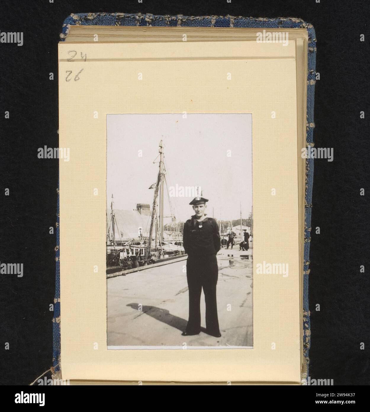 Sailor, Anonymous, 1940 - 1943 photograph German sailor standing on the ...