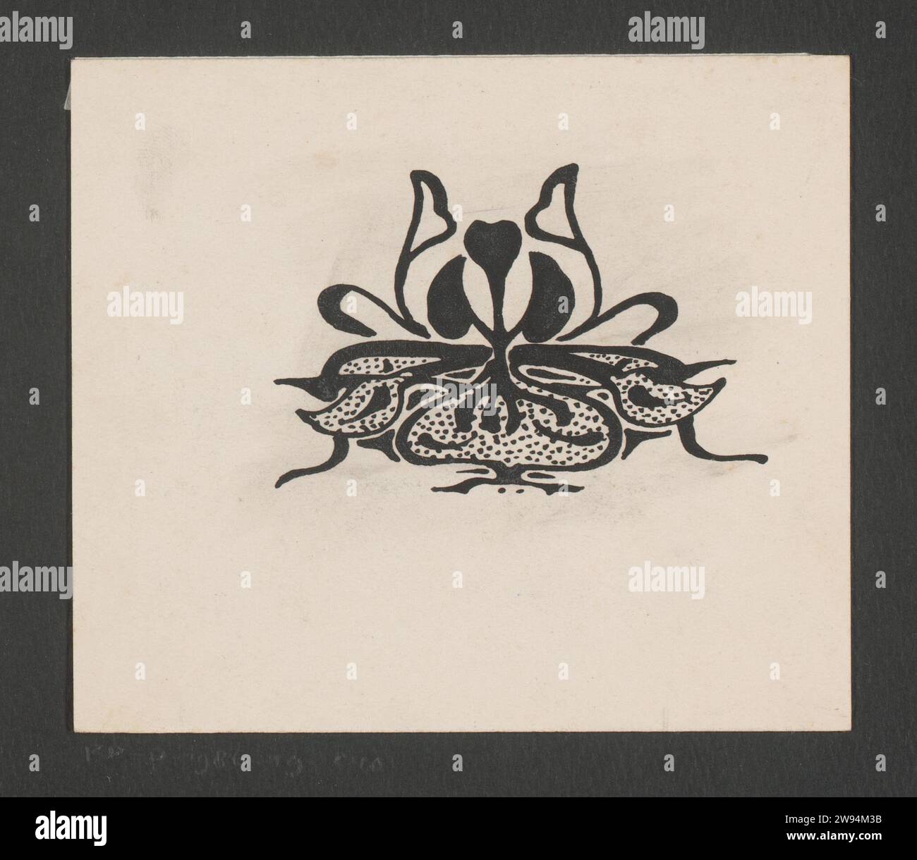 Vignette with Bloem, Reinier Willem Petrus de Vries (1874-1953), 1884 ...