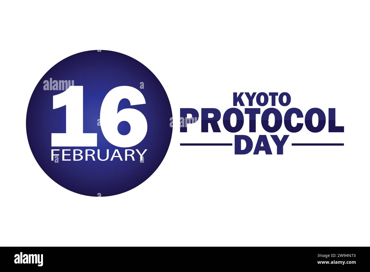 Kyoto Protocol Day Vector illustration. February 16. Holiday concept ...