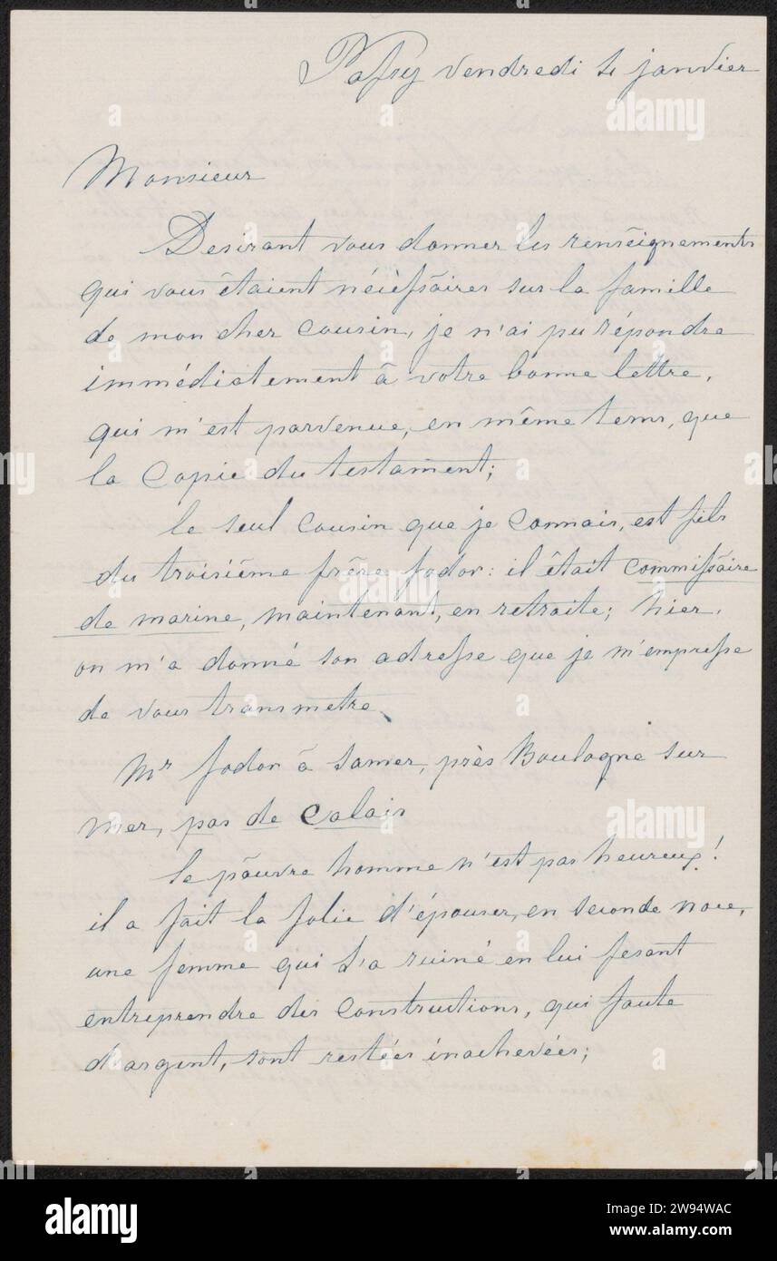 Brief Aan ary johannes Lamme, Joseph Fodor-Mainville, 1822 - 187 letter ...