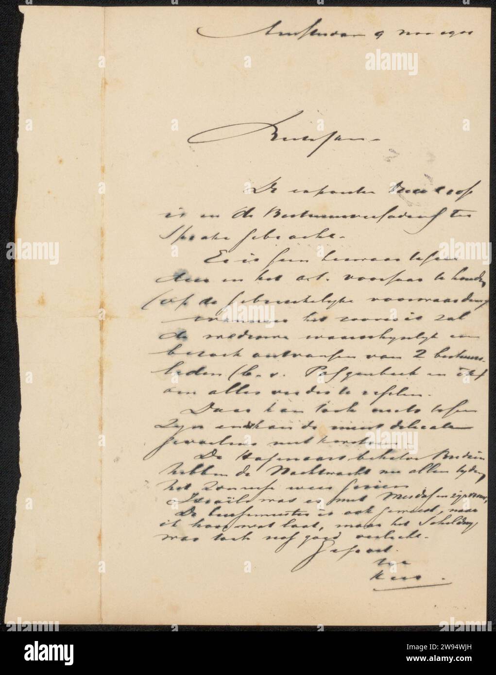 Letter to Jan Veth, Cornelis Gerardus' t Hooft, 1901 letter Amsterdam ...