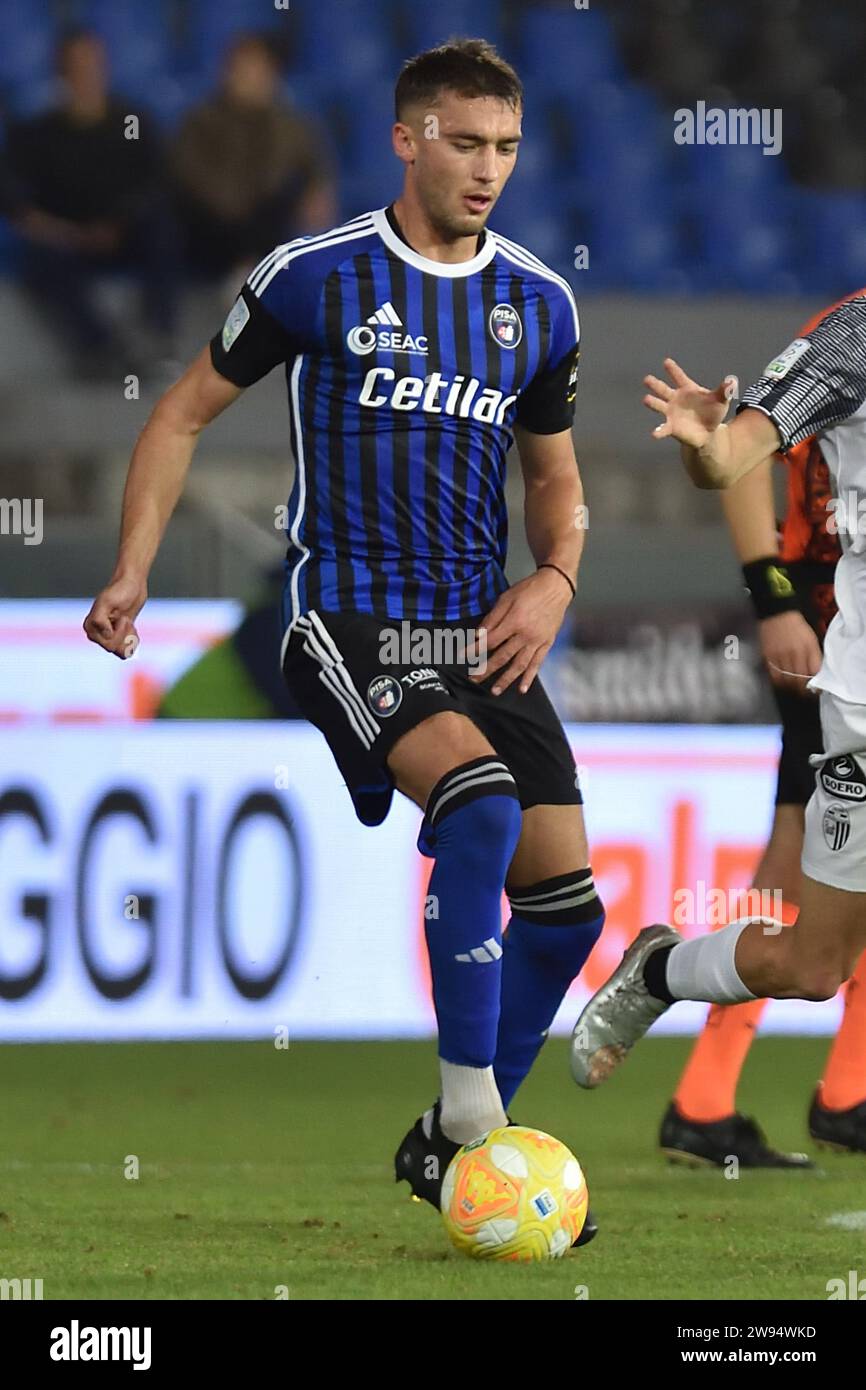 Pisa, Italy. 23rd Dec, 2023. Simone Canestrelli (Pisa) during Pisa SC ...