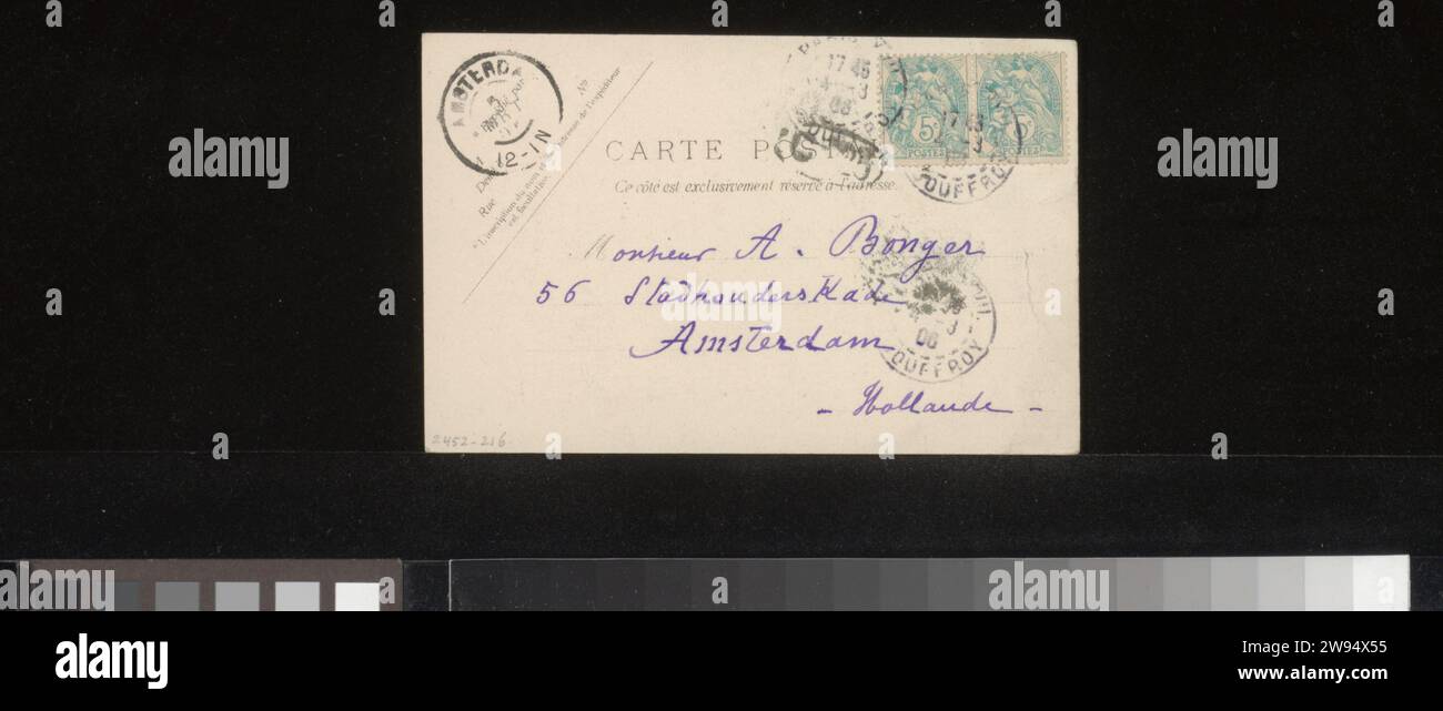 Postcard to Andries Bongger, Odilon Redon, after Hans Holbein (II), in ...