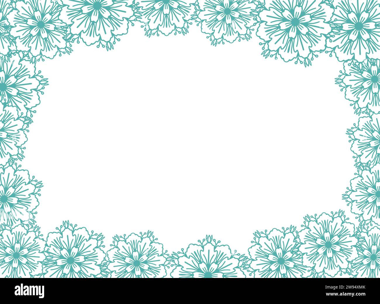 Frozen snowflake winter horizontal banner, pattern for card or invite ...
