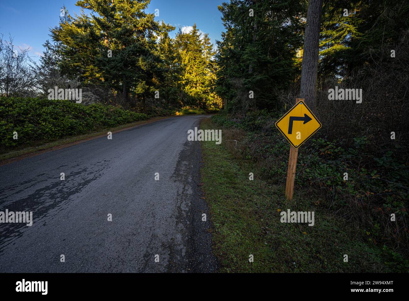 Around the Corner Street Sign Stock Photo - Alamy