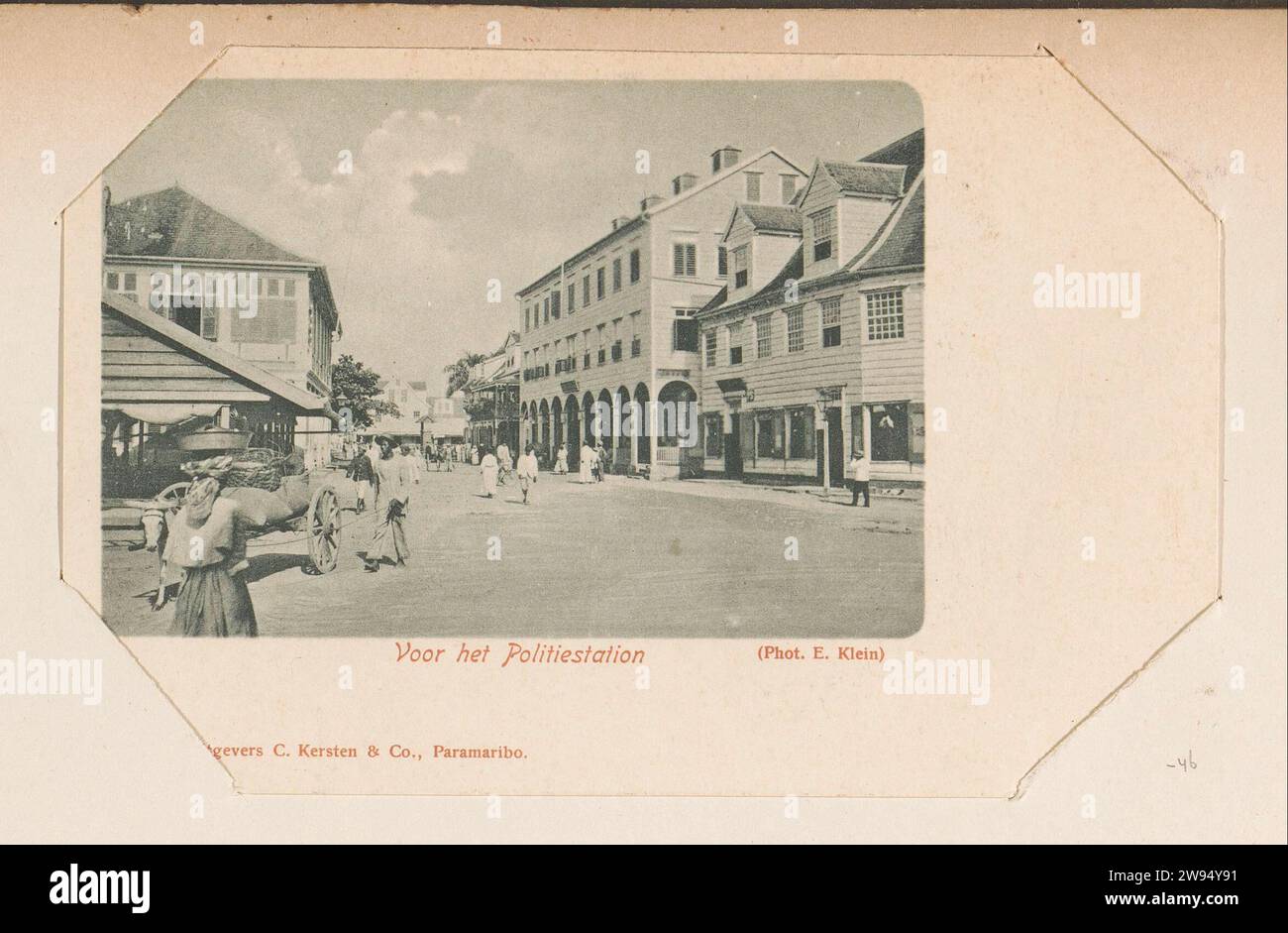 Police station in Paramaribo, Eugen Klein, 1900 - 1910 The police ...