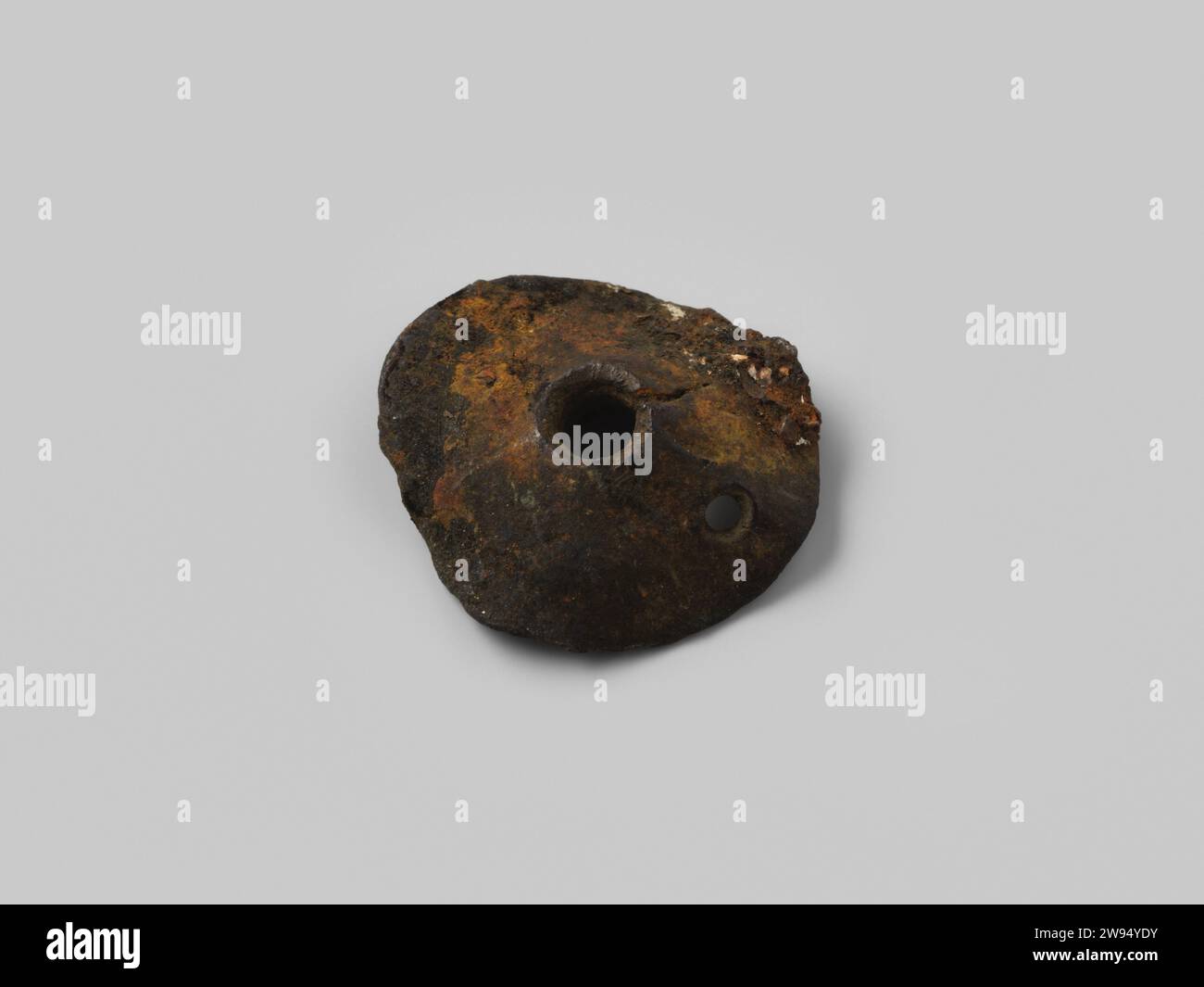 Disc -shaped fragment from the wreck of the East Indians Hollandia ...