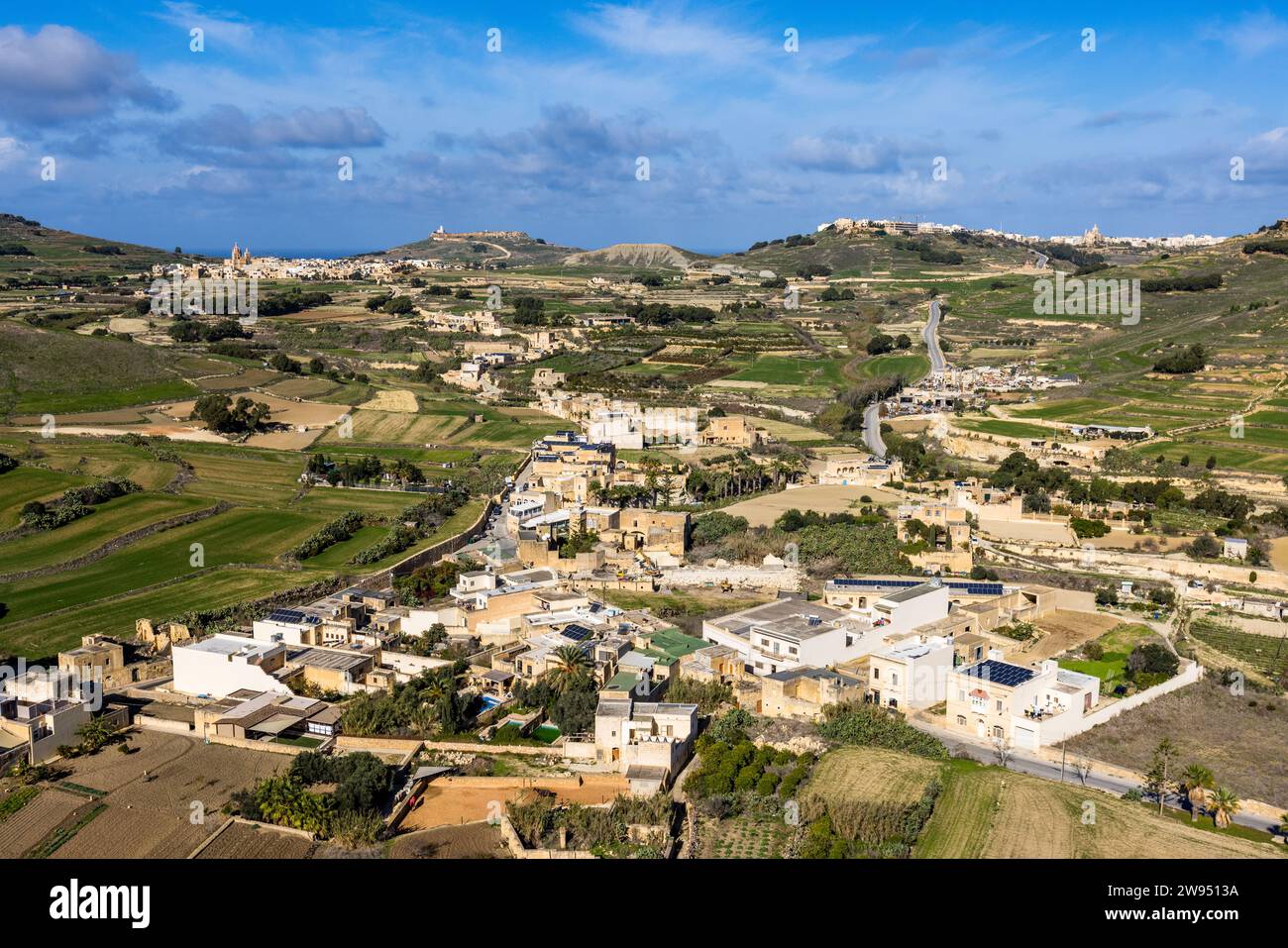 From the citadel in Rabat (Victoria) you can see the whole island of ...