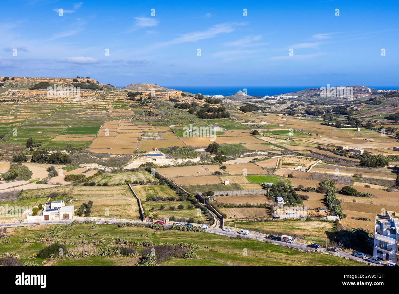 From the citadel in Rabat (Victoria) you can see the whole island of ...