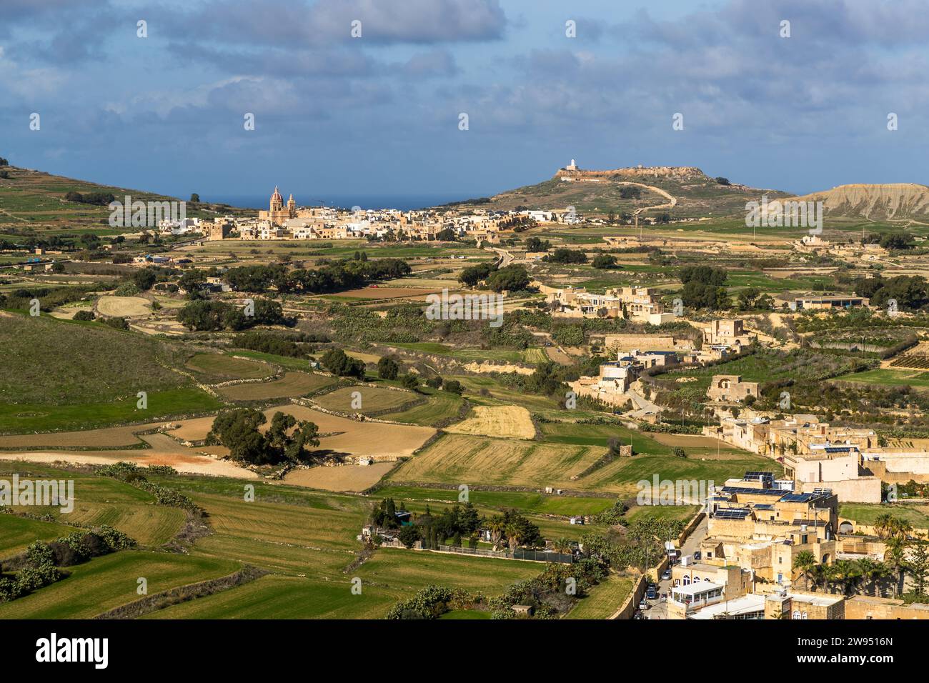 From the citadel in Rabat (Victoria) you can see the whole island of ...