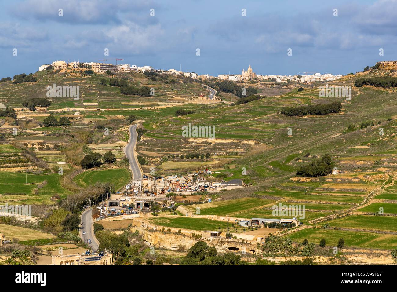 From the citadel in Rabat (Victoria) you can see the whole island of ...
