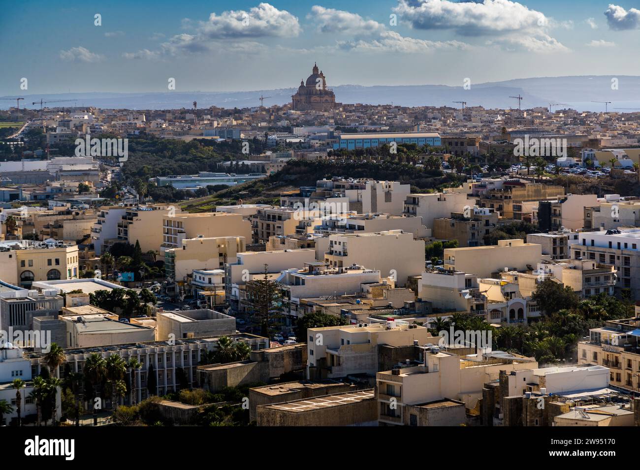 From the citadel in Rabat (Victoria) you can see the whole island of ...