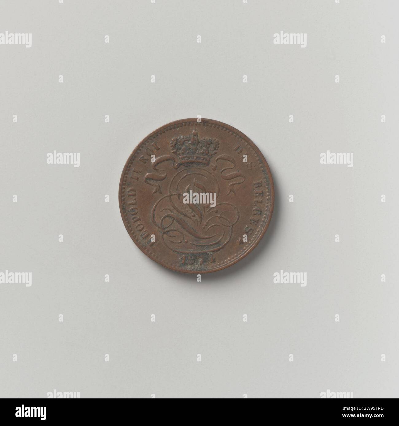 Centime from Belgium by Leopold II, 1874 ,, 1874 coin Copper mint ...