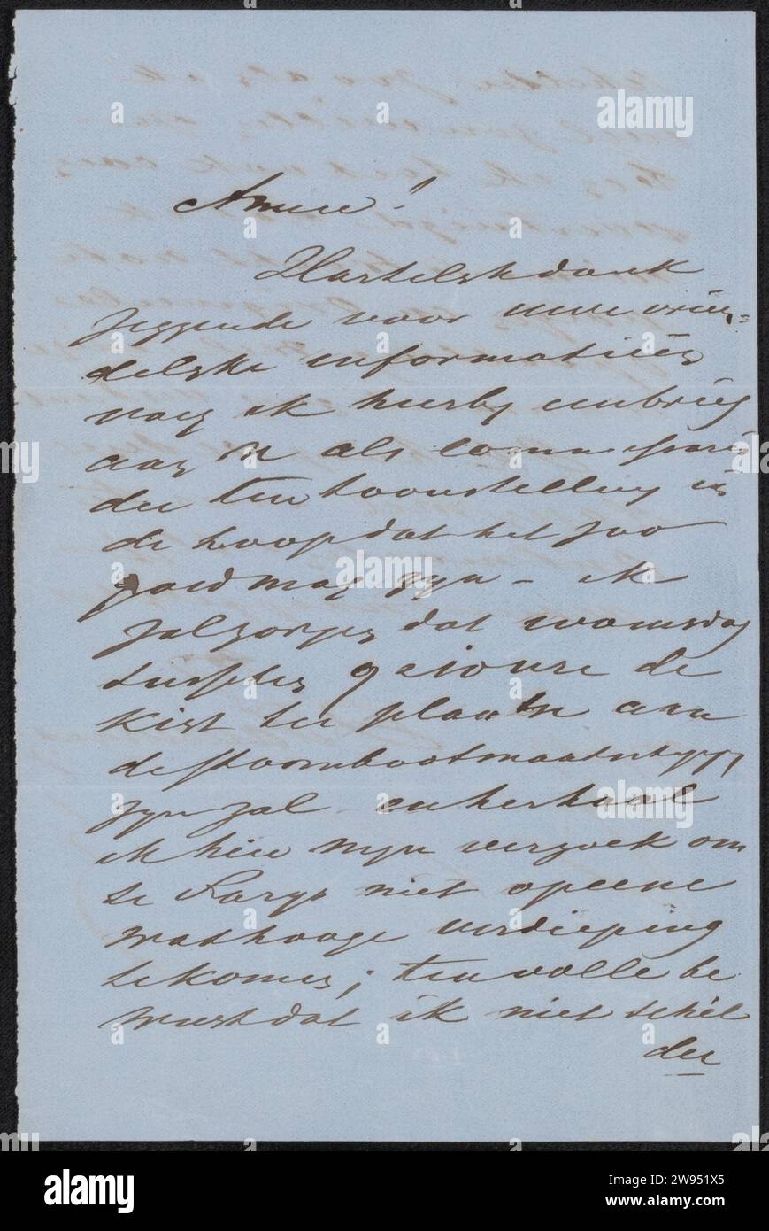 Letter to Ary Johannes Lamme, Johannes Tavenraat, 1867 letter Rotterdam paper. ink writing ...