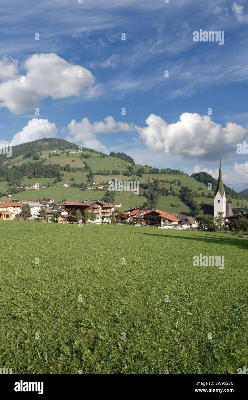 Village of Niederau in Wildschonau, Tirol,Austria Stock Photo - Alamy