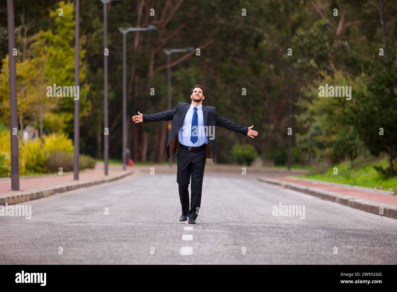 Man walk straight line hi-res stock photography and images - Alamy