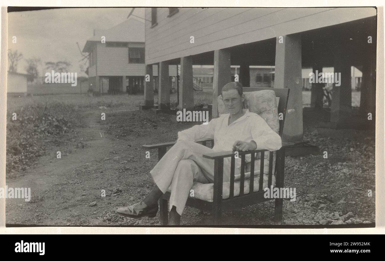 Man in Moengo, 1929 - 1930 photograph Suriname photographic support ...