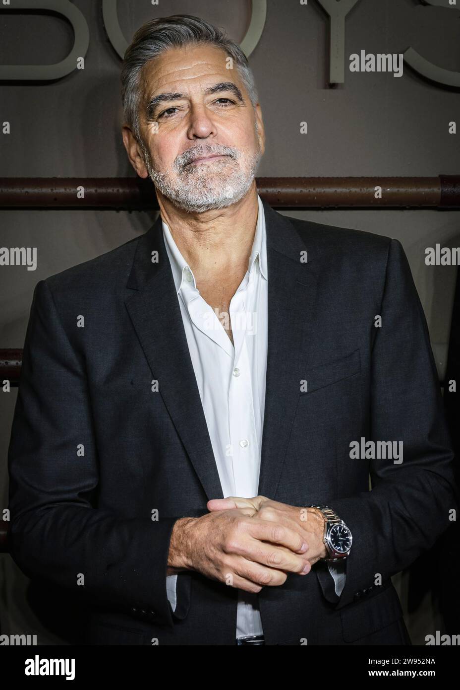 George Clooney, American actor, Hollywood star, director, attends the ...