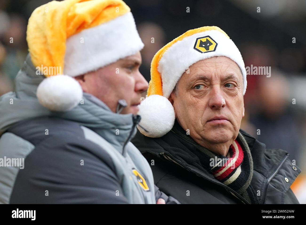 Wolverhampton Wanderers fans before the Premier League match at ...