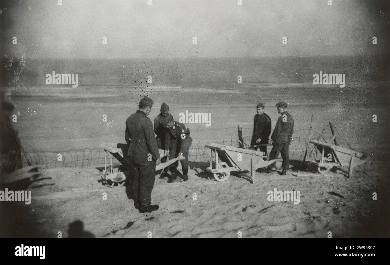German soldiers on the beach, 1941 - 1942 photograph German Wehrmacht ...