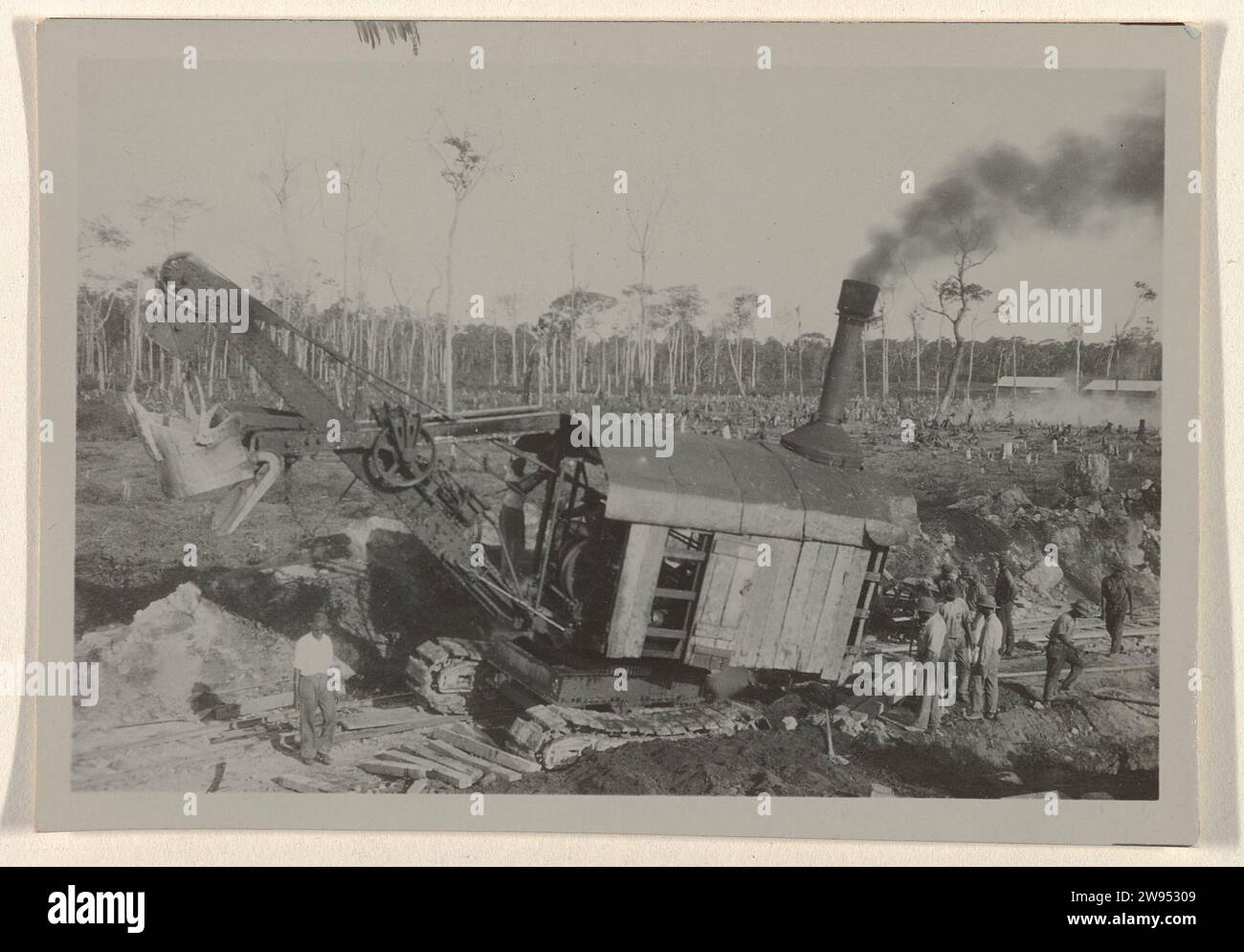 Bauxite extraction, 1929 - 1930 photograph Suriname photographic ...